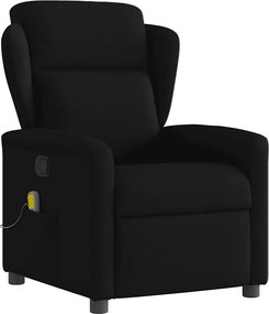 vidaXL Masážní polohovací křeslo textil [4015587] Barva: Černá
