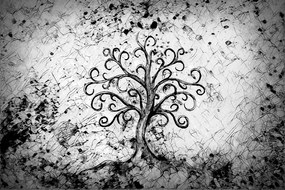 Tapeta strom života čermobílý - 150x100 cm