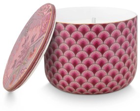 Pip Studio svíčka v porcelánové misce Suki 11.7x9.6cm, růžová (Svíčka v porcelánovém kalíšku se vzorem Suki)