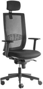 ALBA kancelářská židle KENT SÍŤ, SYNCHRO černá - skladová BLACK 27