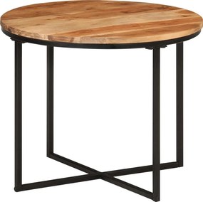 vidaXL Konferenční stolek 55x55x45 cm masivní akáciové dřevo a železo [372741]