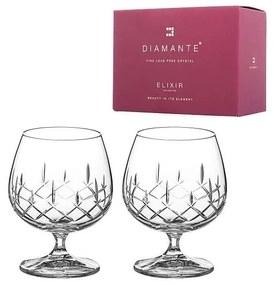 Diamante sklenice na brandy a koňak Classic 250 ml 2KS