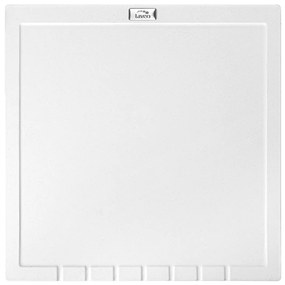 Laveo Halvo, granitový odkapávač 350x350x25 mm, bílá, LAV-OBA_601T