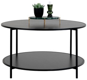 Nordic Experience Černý oválný konferenční stolek Energy 60x45 cm