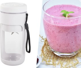Verk Group Přenosný bezdrátový USB mixér na smoothie, drtič ledu, šňůrka na krk