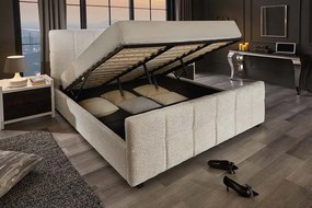 Designová postel Viola 180 x 200 cm krémová