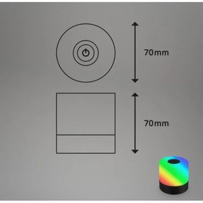 Briloner 7462015 - LED RGB Nabíjecí stolní lampa LED/1,5W/5V IP44 černá