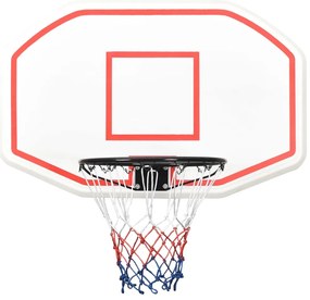 vidaXL Basketbalový koš bílý 109 x 71 x 3 cm polyethylen