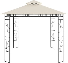 Altán 4 x 3 x 2,7 m krémový 160 g/m² 313915