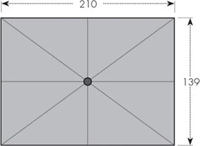 Doppler ACTIVE 210 x 140 cm šedá