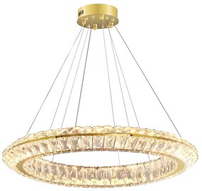 Toolight Toolight, LED stropní svítidlo 80cm, 45W, 4000K, APP1769-CP, zlatá, OSW-04347