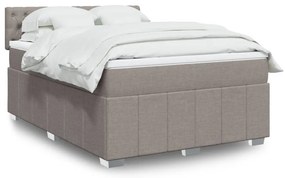 Box spring postel s matrací taupe 160x200 cm textil 3289430
