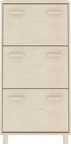 Botník HAMAR medově hnědý 59,5 x 35 x 117 cm masivní borovice 340512