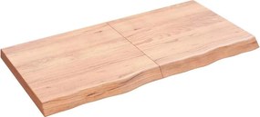 Koupelnová deska hnědá 120x60x(2-6) cm ošetřený masivní dřevo 3156144