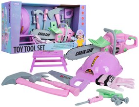 RKToys Dětská sada nářadí Růžová