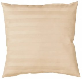 Dadka Povlak na polštář atlas grádl béžový proužek 2 cm  40x50 cm
