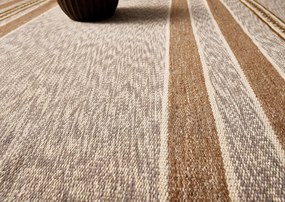 Diamond Carpets India, Ručně vázaný kusový koberec Wild West DESP HL62 Natural Brown, 200x290, hnědá, chodba / předsíň