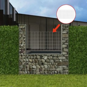Gabionový koš ve tvaru U pozinkovaná ocel 160 x 20 x 150 cm 142545