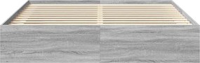 Rám postele šedý sonoma 180 x 200 cm Super King Size 3203885