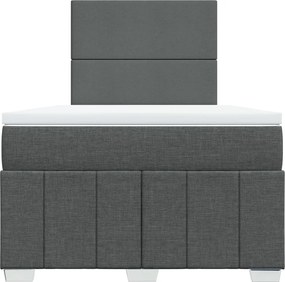 Box spring postel s matrací tmavě šedá 120x190 cm textil 3293901
