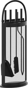 5dílná sada nářadí do krbu 23 x 15 x 66 cm ocel 156379