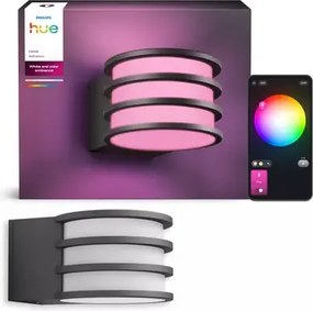 Philips Hue Lucca antracit / Venkovní nástěnné svítidlo / E27 / IP44 /