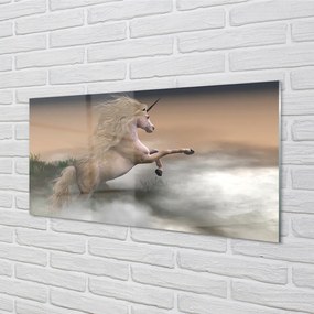 akrylový obraz Unicorn mraky 140x70 cm