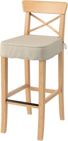 Sedák na židli IKEA Ingolf - barová barva béžová látka pletený vzor