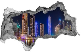 Wallmuralia Nálepka fototapeta 3D výhled Dubaj noc 95x73 cm