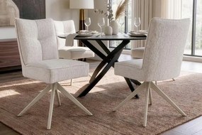 Designová otočná židle Narayan béžová