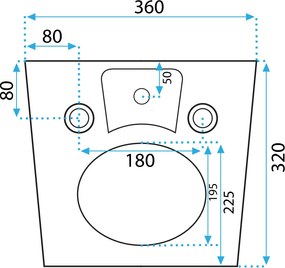 Rea Carlo mini - Závěsný bidet, bílá, REA-C2276
