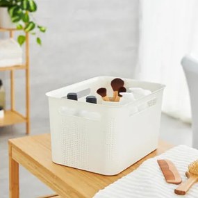Rotho Úložný box s víkem a s madly BRISEN 16l, 36x26,2x21cm, bílý