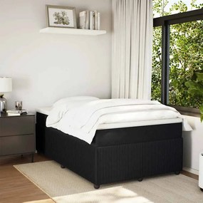 Box spring postel s matrací černá 120 x 190 cm samet 3285628