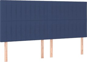 Box spring postel s matrací modrá 160x200 cm textil 3137331