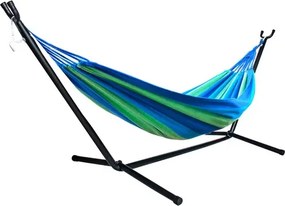 Zahradní houpací síť 200 × 150 cm s rámem