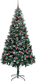 Umělý vánoční stromeček Zelená 210 cm PVC, ocel a plast 3396273