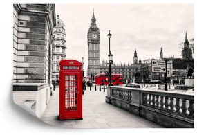 Fototapeta Černobílý Londýn Omyvatelný vlies 104x70.5