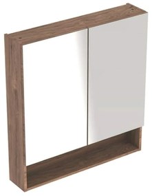 Zrcadlová skříňka Geberit Selnova 78,8x85 cm lamino ořech hickory 501.270.00.1