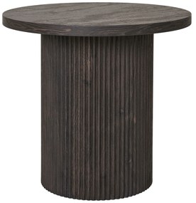 House Nordic Odkládací stolek BOAVISTA tmavě hnědý Ø48cm 2102110