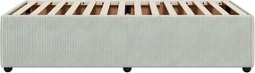 Rám postele bez matrace světle šedá 100 x 200 cm samet 3284988