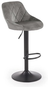 Barová židle Archer, šedá / černá
