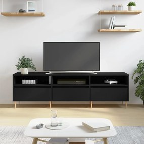 vidaXL TV skříňka 150 x 30 x 44,5 cm kompozitní dřevo [831272] Barva: Černá