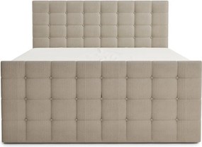 Béžová boxspring postel s úložným prostorem 180x200 cm Tasca – Maison de Rêve