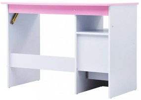 Dětský psací stůl náklopný Dekorhome Růžová
