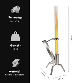 Amzon Terasový ohřívač kamna na pelety zahradní krb JET raketa