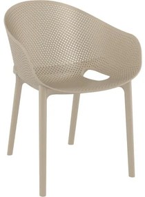 SIESTA Plastová židle SKY PRO HODNOTY - barva plastu Siesta béžovo-šedá