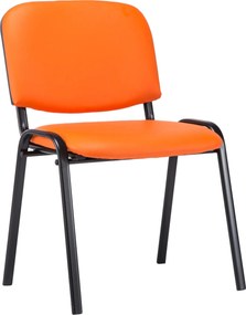 Konferenční židle Ken umělá kůže – oranžová