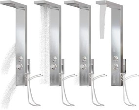 Sprchový panel set z nerezové oceli čtvercový 151414
