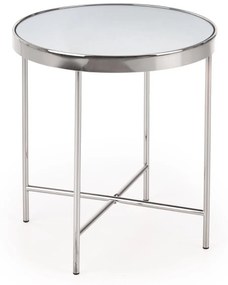 Zrcadlový konferenční stolek Vysoký Stříbrný ENNE