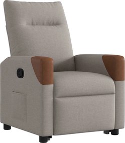 Zvedací polohovací křeslo taupe textil 3324011